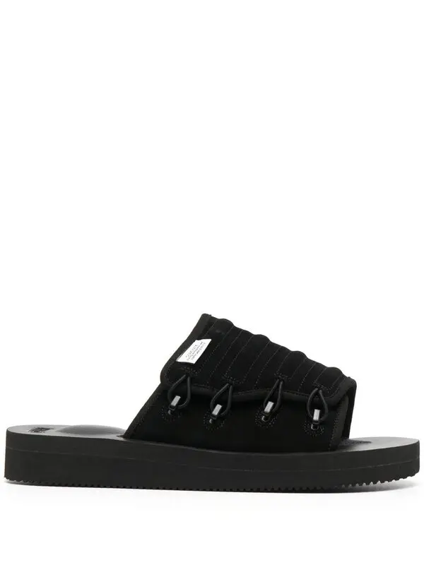 Suicoke Logo Open-toe Slides