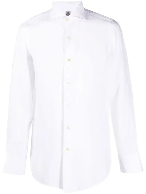 FINAMORE 1925 Collared Linen Shirt