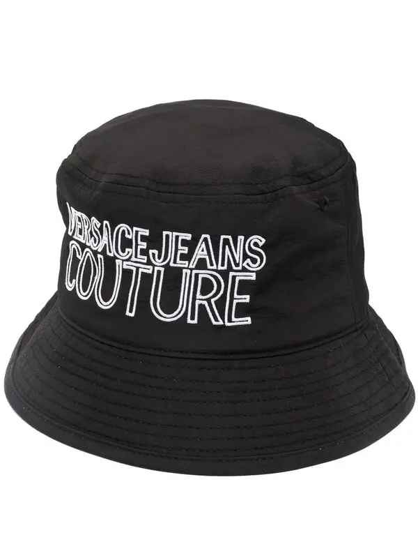 Versace Embroidered Logo Bucket Hat