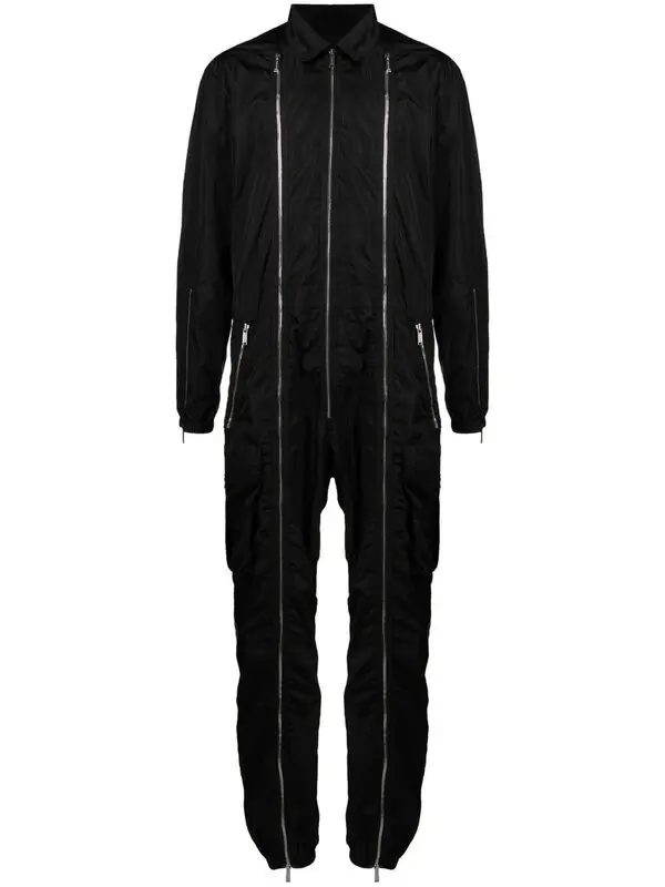 Dsquared2 Triple Zip Long-sleeved Jumpsuit - Black