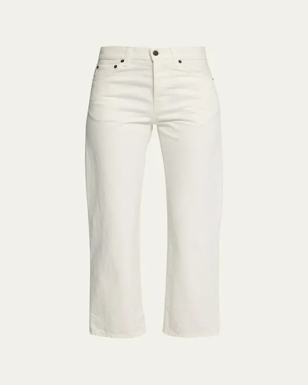 THE ROW Lesley Cropped Jeans - White