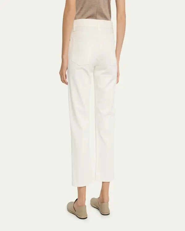 THE ROW Lesley Cropped Jeans - White