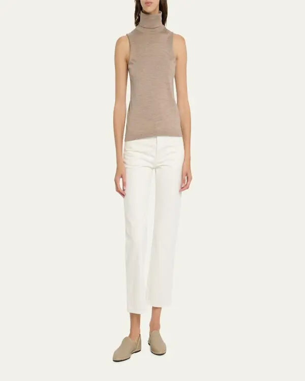 THE ROW Lesley Cropped Jeans - White
