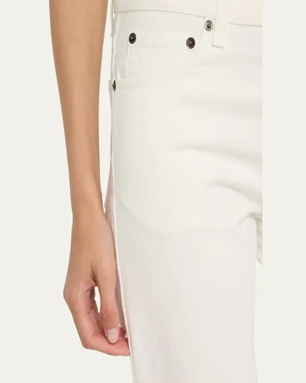 THE ROW Lesley Cropped Jeans - White