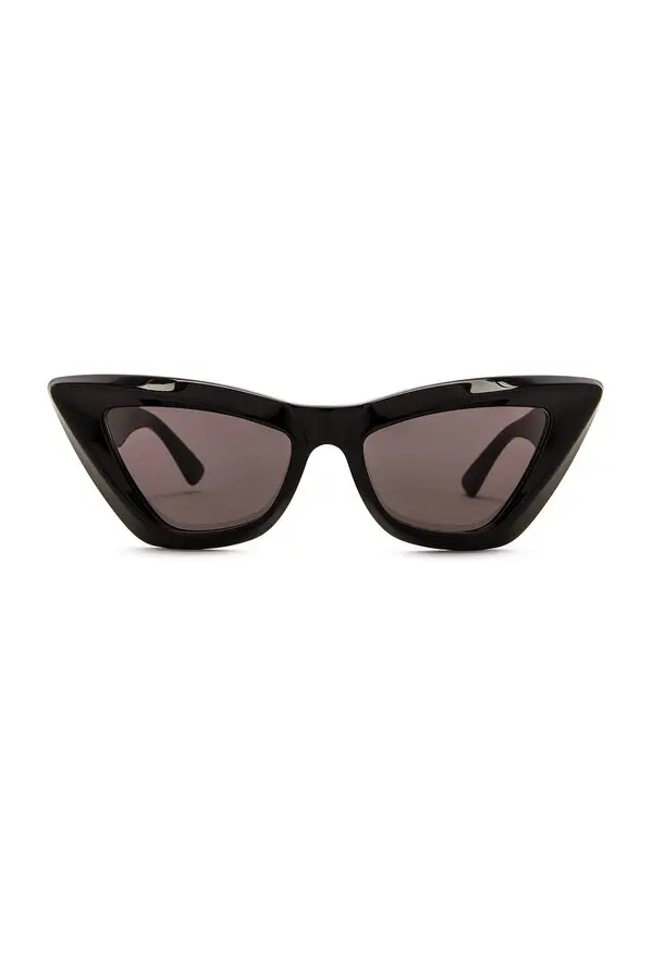 Bottega Veneta Classic Ribbon Cat Eye Sunglasses - Shiny Black