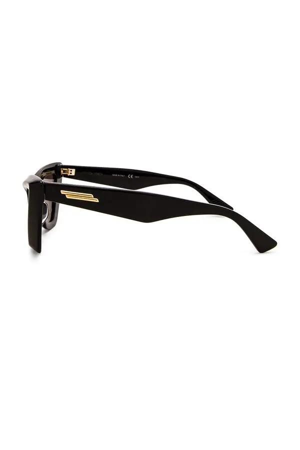 Bottega Veneta Classic Ribbon Cat Eye Sunglasses - Shiny Black