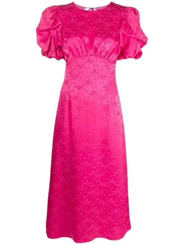 Andamane Satin Floral-print Dress
