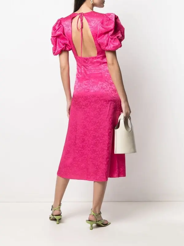 Andamane Satin Floral-print Dress