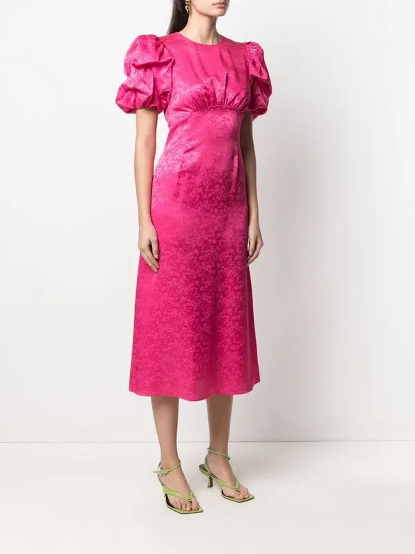 Andamane Satin Floral-print Dress
