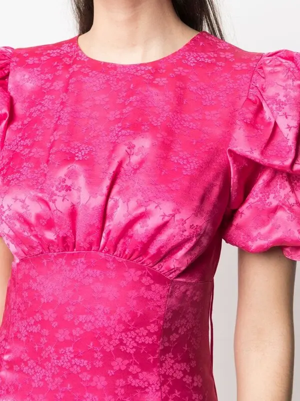 Andamane Satin Floral-print Dress