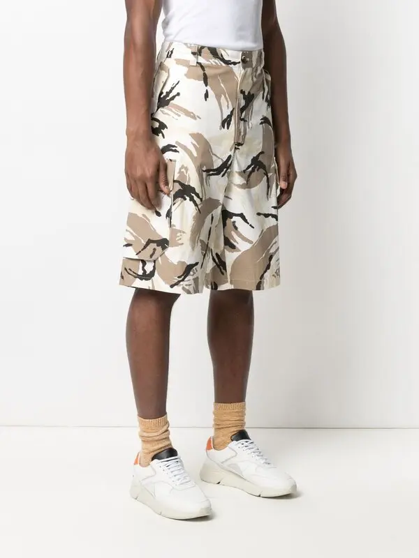 Kenzo Camouflage Cargo Bermuda Shorts