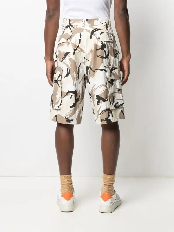 Kenzo Camouflage Cargo Bermuda Shorts