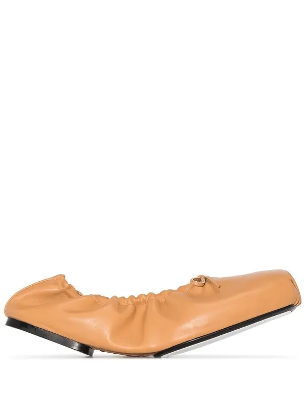 Khaite Ashland Ruched Ballerina Shoes