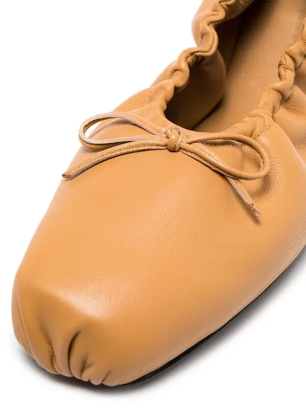 Khaite Ashland Ruched Ballerina Shoes