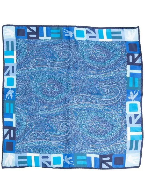 Etro Logo-print Edge Scarf