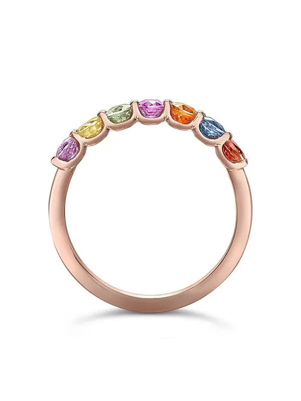 PRAGNELL 18kt Rose Gold Sapphire Ring - Pink