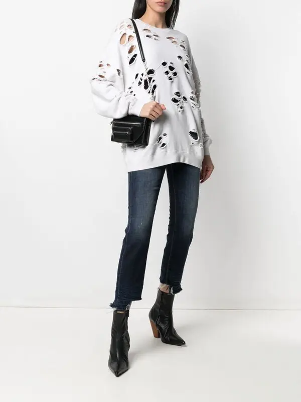 R13 Mid-rise Cropped Jeans