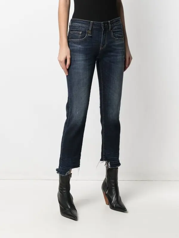 R13 Mid-rise Cropped Jeans