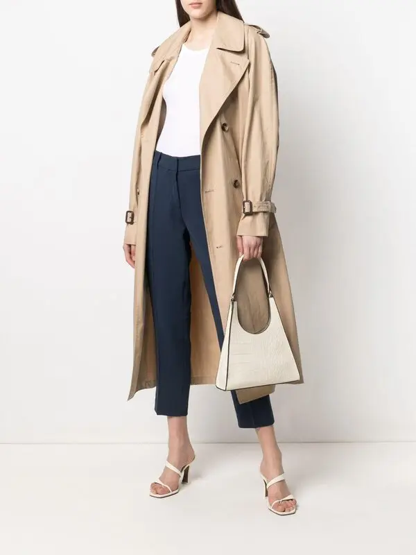 Michael Kors Cropped Crepe Trousers - Blue