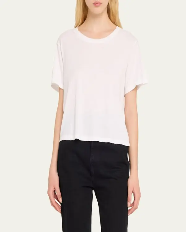 AMO Babe Cropped Tee - White