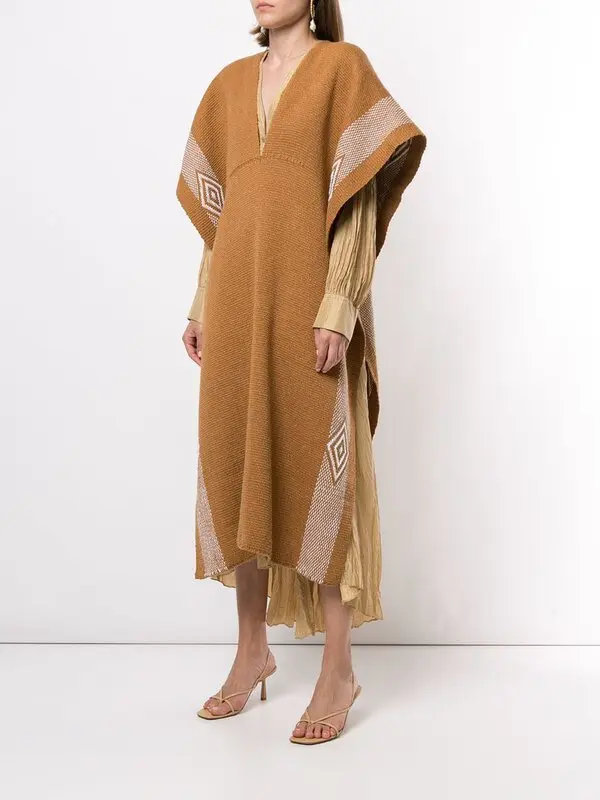 Voz Diamante Poncho - Brown