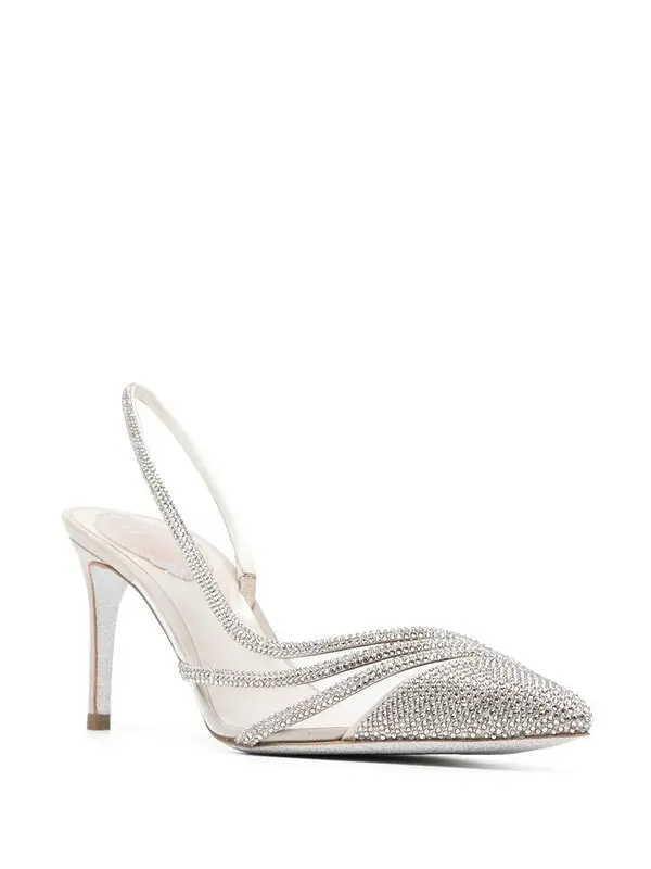 Rene Caovilla Naomi 75mm Slingback Pumps