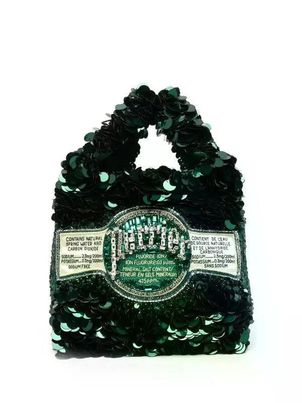 ANYA HINDMARCH Perrier Tote Recycled Satin Tote - Green