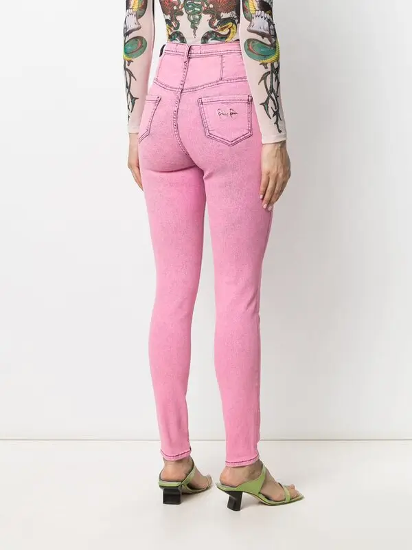 Philipp Plein High-waist Jeggings - Pink