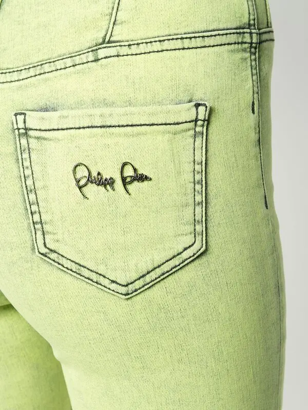 Philipp Plein Super High Waist Jeggings - Yellow