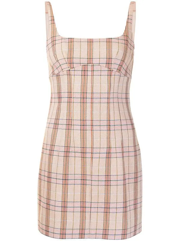 knee length dresses for ladies Alessia Cotton Knit Combo Mini Dress in ivory main image 0