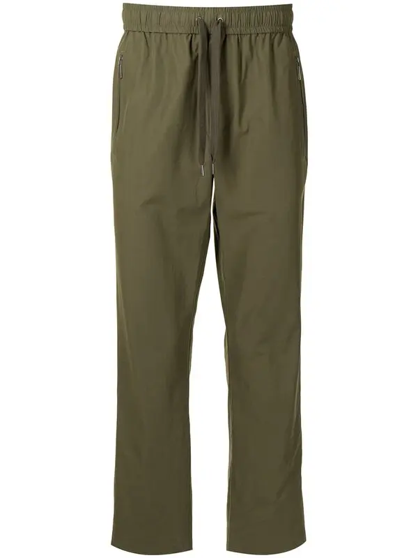 PORTS V Side Stripe Track Pants - Green