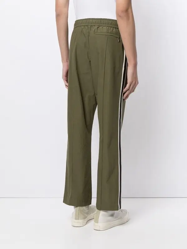 PORTS V Side Stripe Track Pants - Green