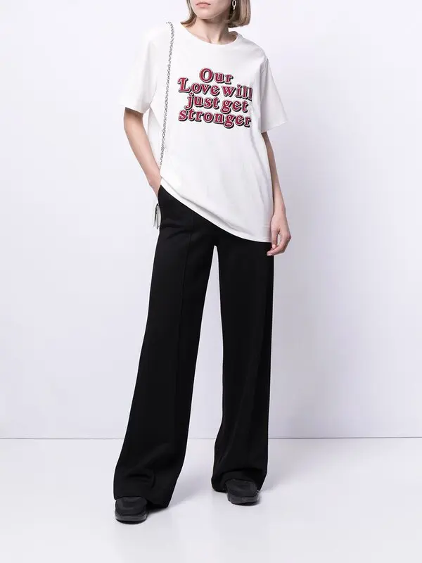 PORTS V Slogan Print T-shirt