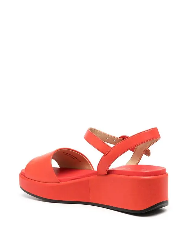 Camper Misia Ankle Strap Sandals - Red