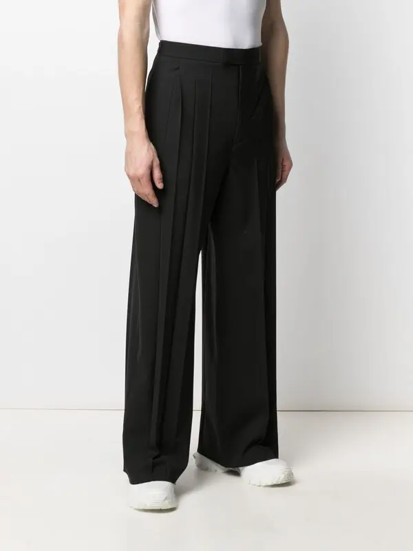 Valentino Garavani Tailored Wide-leg Trousers - Black