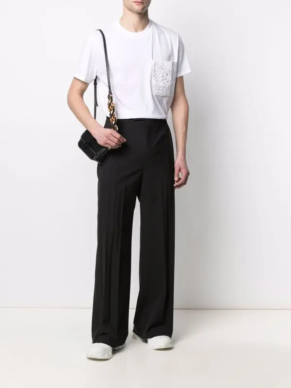 Valentino Garavani Tailored Wide-leg Trousers - Black