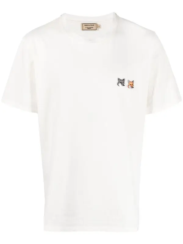 Maison Kitsuné Logo Crew-neck T-shirt - White