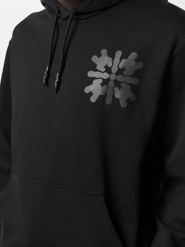 Alexander McQueen Abstract-print Cotton Hoodie