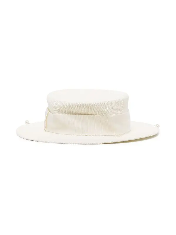 Ruslan Baginskiy Chain Strap Boater Hat