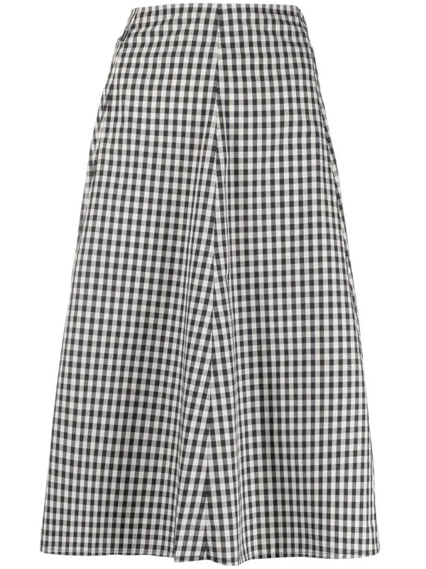 Woolrich Gingham A-line Cotton Skirt