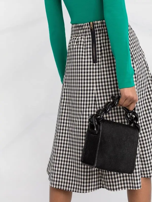 Woolrich Gingham A-line Cotton Skirt