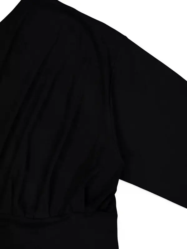 Balenciaga Asymmetric Wrap Midi Dress