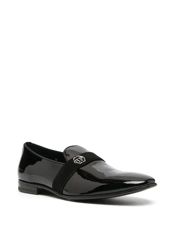 Philipp Plein Hexagon Plaque Loafers