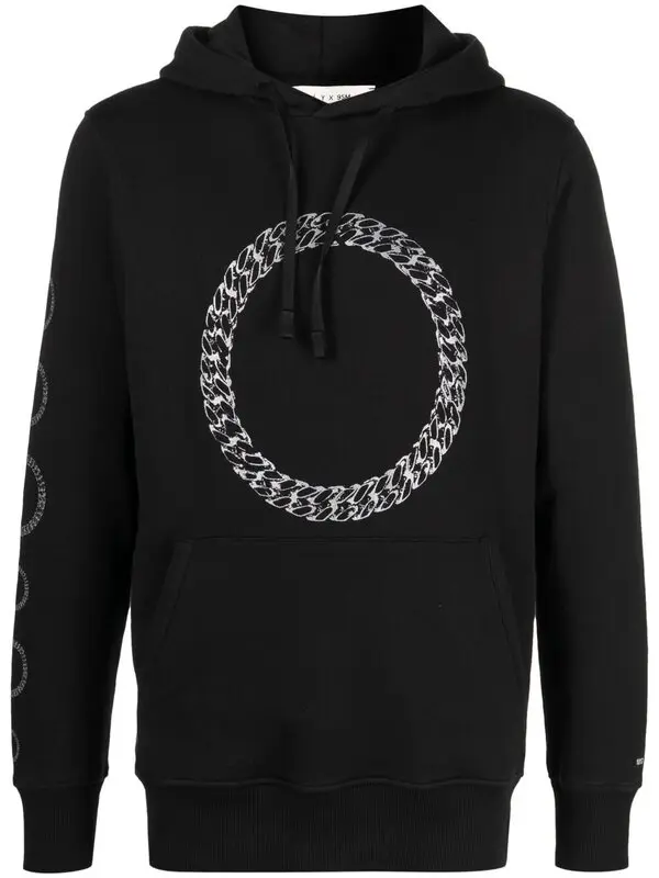 1017 Alyx 9sm Logo Circle Print Hoodie