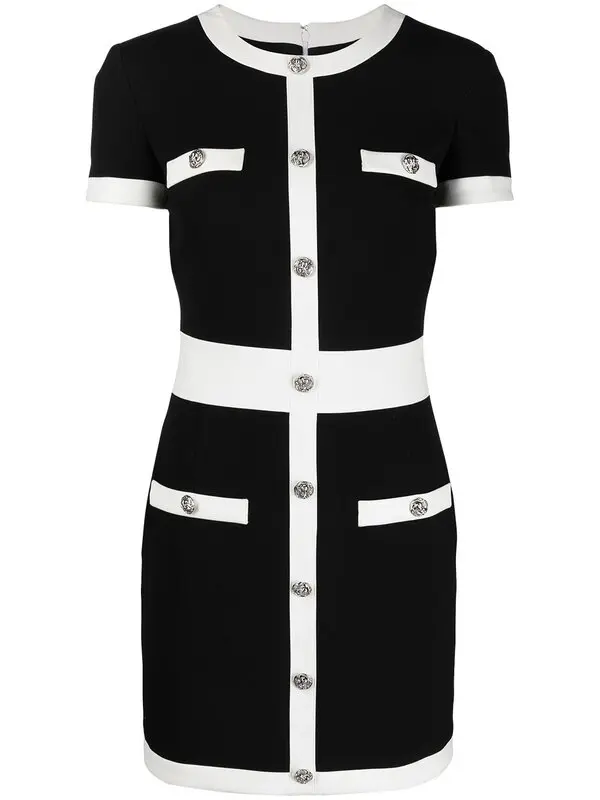 Philipp Plein Contrast-trim Mini Dress