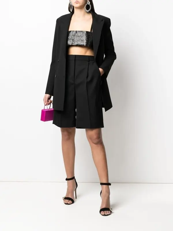 NUE Charlotte Crystal-embellished Top - Black
