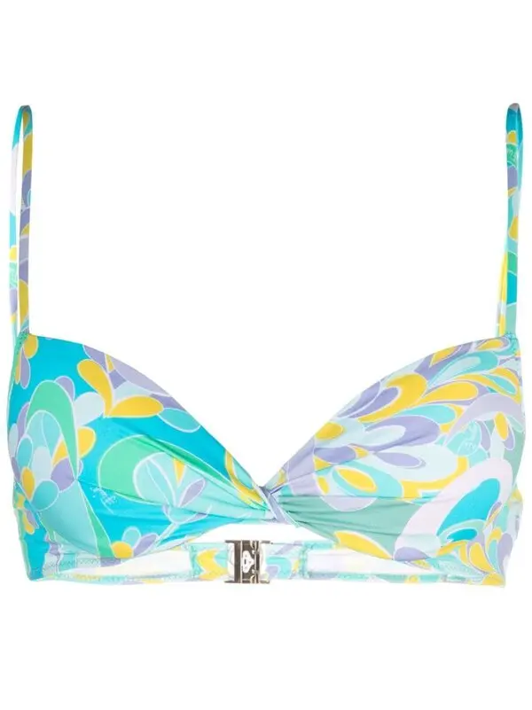 Emilio Pucci Twist-front Bikini Top
