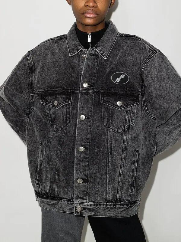 We11Done Logo Patch Denim Jacket
