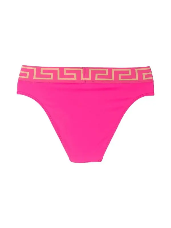 Versace Greca Border Bikini Bottom - Pink