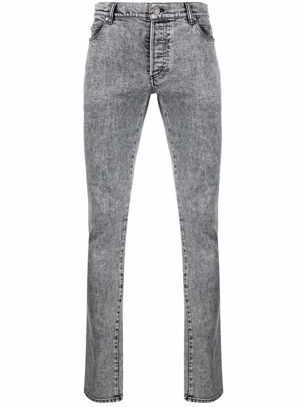 Balmain Acid-wash Skinny Jeans